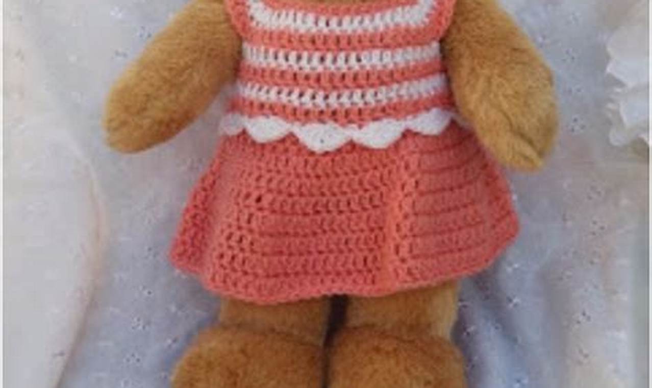 Cute Free Crochet Teddy Bear Clothes Patterns