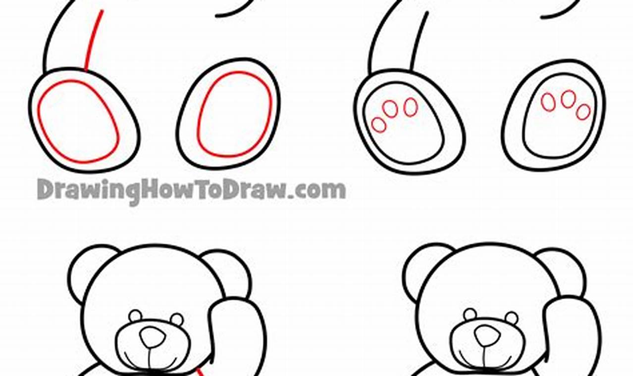 Learn to Draw Cute Cartoon Teddy Bears Easily