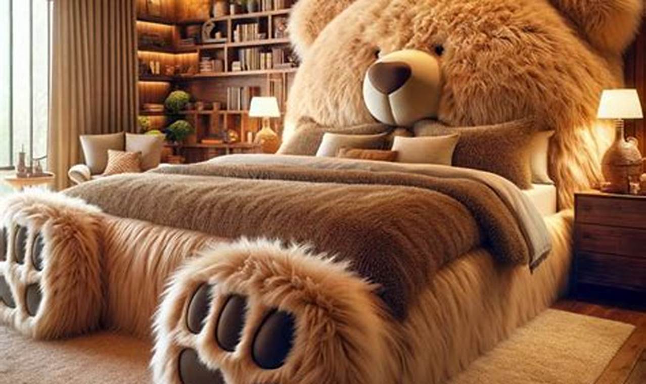Giant Teddy Bear Beds: Plush Comfort & Joy