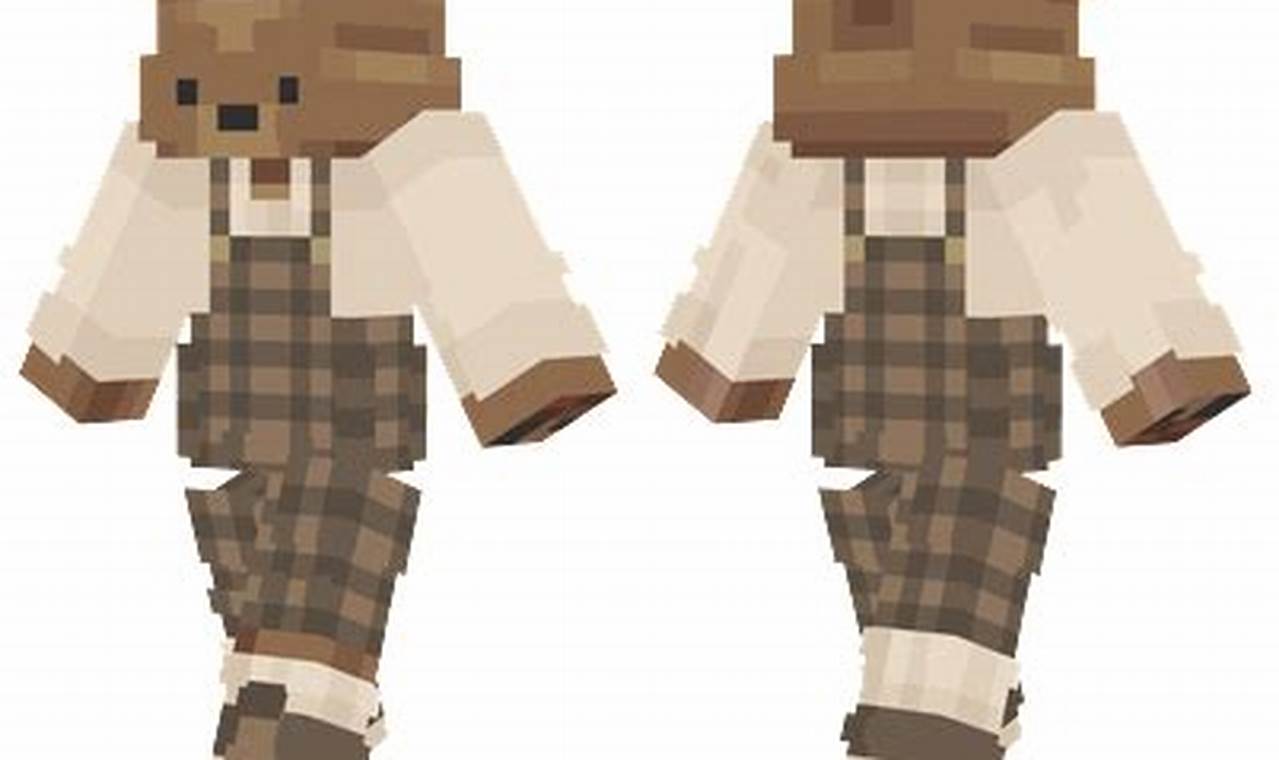 Cute Minecraft Teddy Bear Skins: Free Download