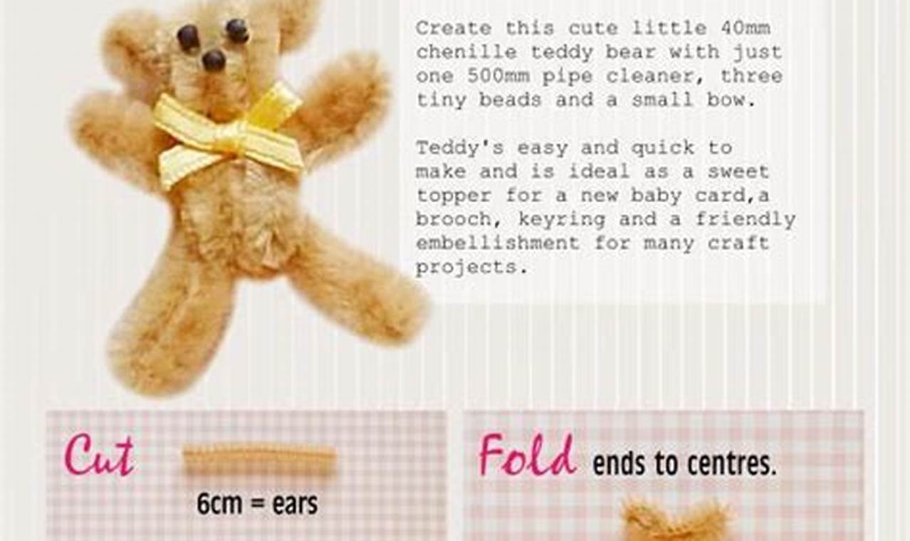 Crafty Pipe Cleaner Teddy Bear Creations